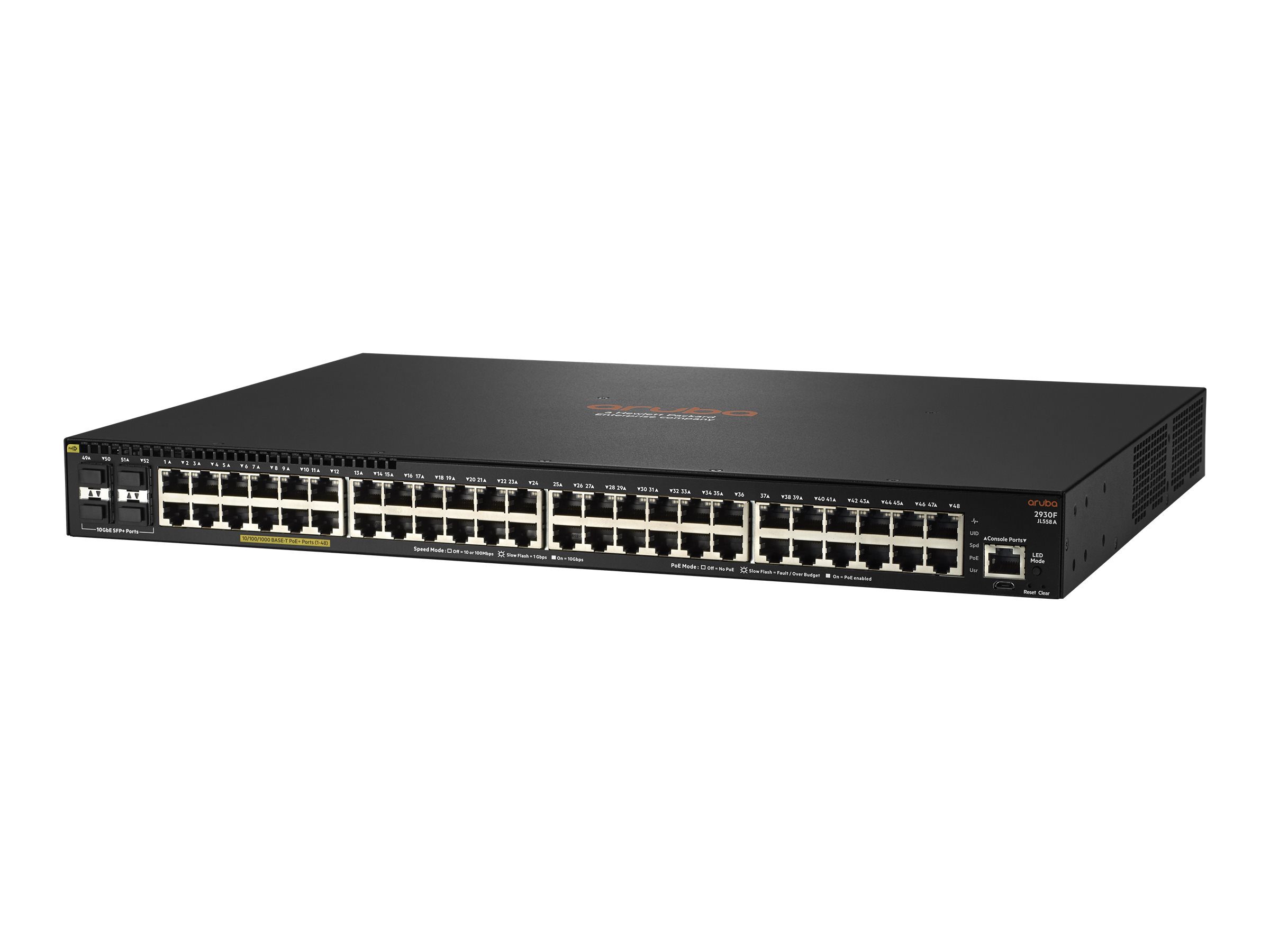 HPE Aruba 2930F 48G PoE+ 4SFP+ - ZENTECH - Support & Technology